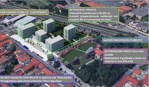 Così cambierà volto l’area ex Naj Oleari di Magenta «per una città ...